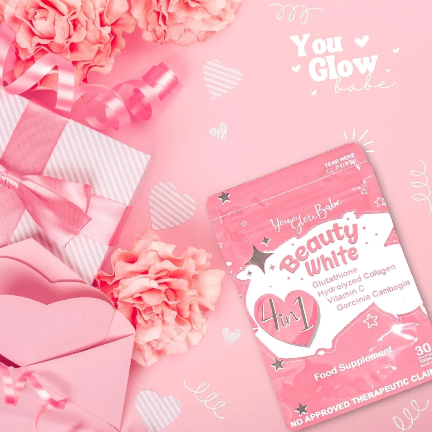You Glow, Babe Beauty White 4in1 Gluta, Collagen, Vit C, Garcinia ...